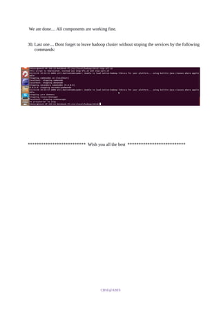 Hadoop installation steps | PDF