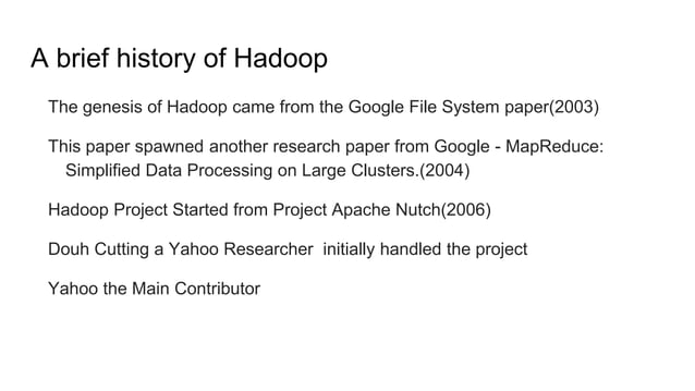 Hadoop introduction | PPTX