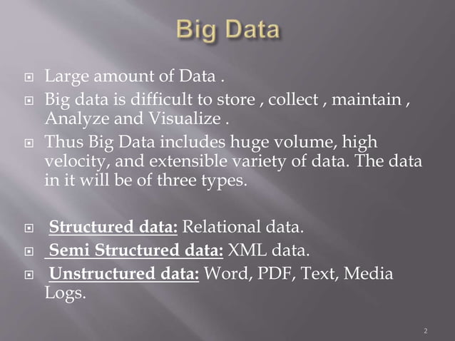 Hadoop Introduction Seminar Presentation Ppt