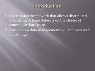 Hadoop introduction seminar presentation | PPT