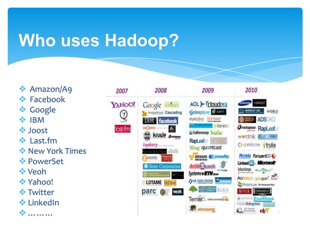 Hadoop introduction , Why and What is Hadoop ? | PPT