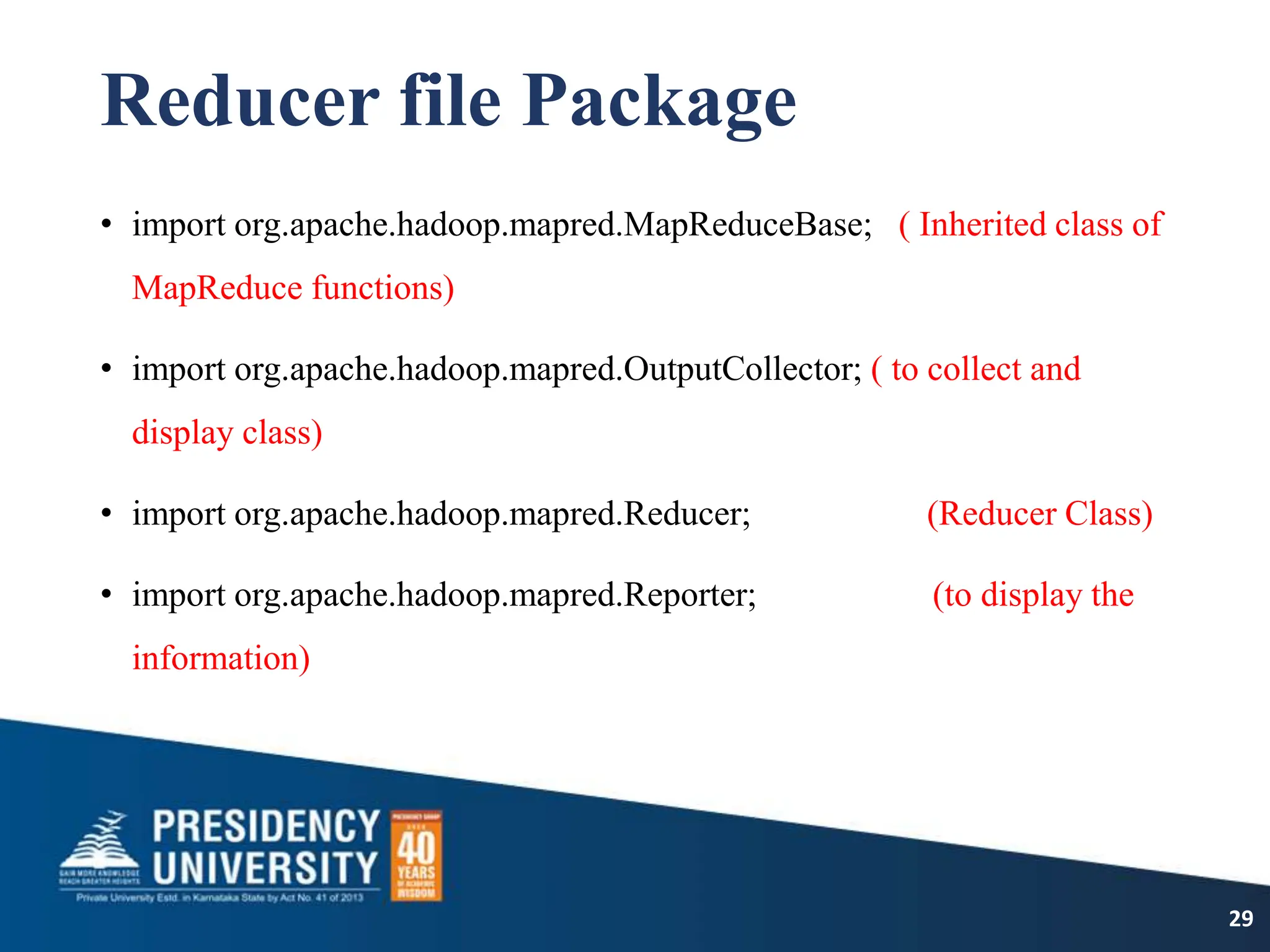 Hadoop Map-Reduce from the subject: Big Data Analytics | PPT