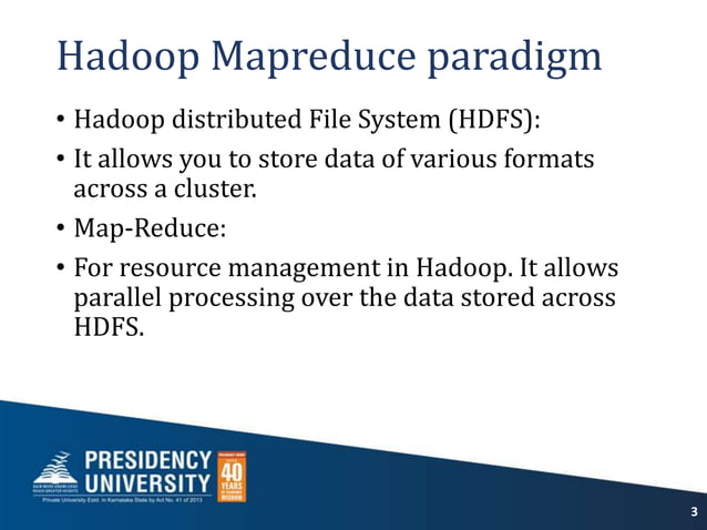 Hadoop Map-Reduce from the subject: Big Data Analytics | PPT