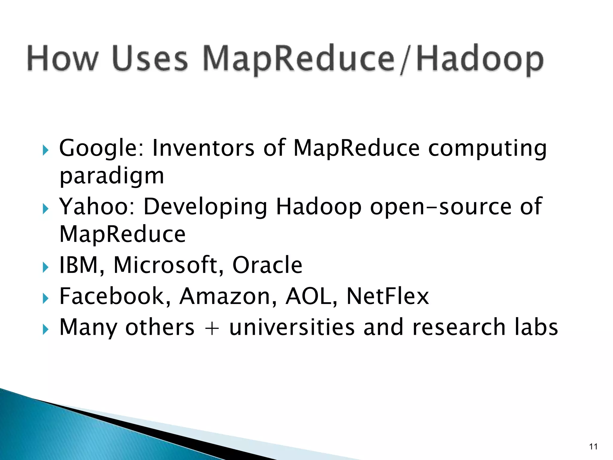 Hadoop mapreduce and yarn frame work- unit5 | PPT