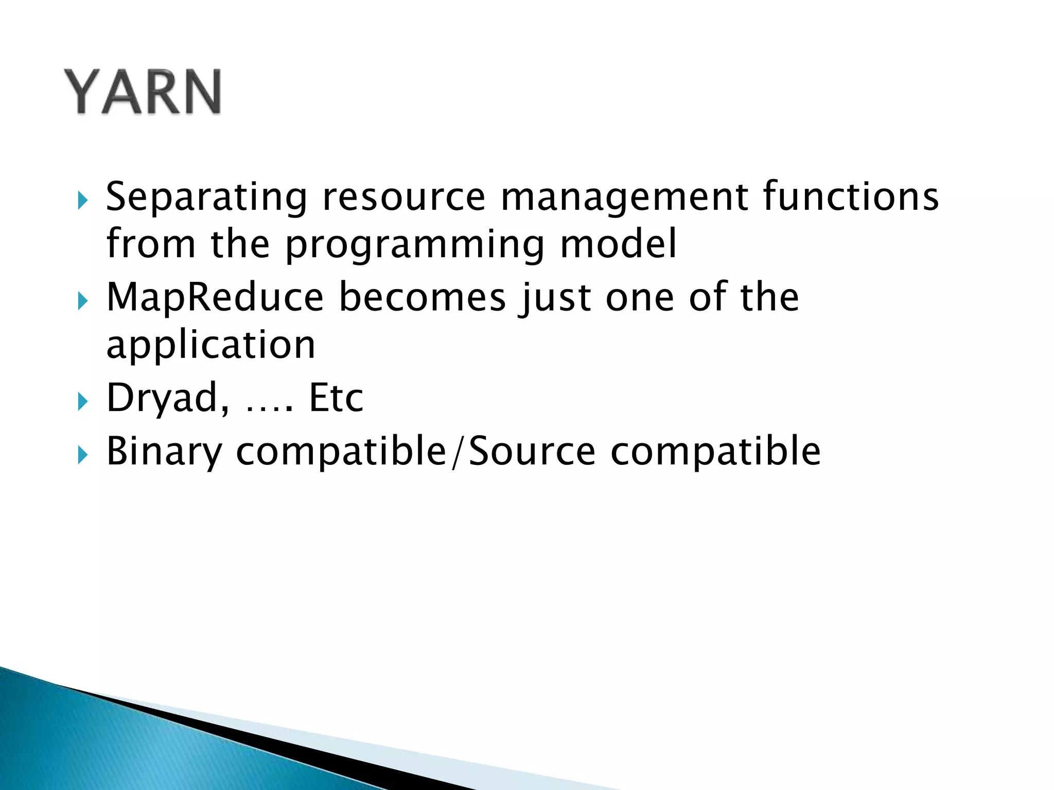 Hadoop mapreduce and yarn frame work- unit5 | PPT