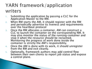 Hadoop mapreduce and yarn frame work- unit5 | PPT