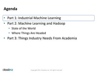 Hadoop and Machine Learning | PPT