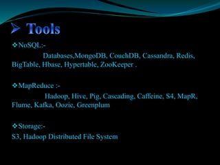 Hadoop: A distributed framework for Big Data | PPT