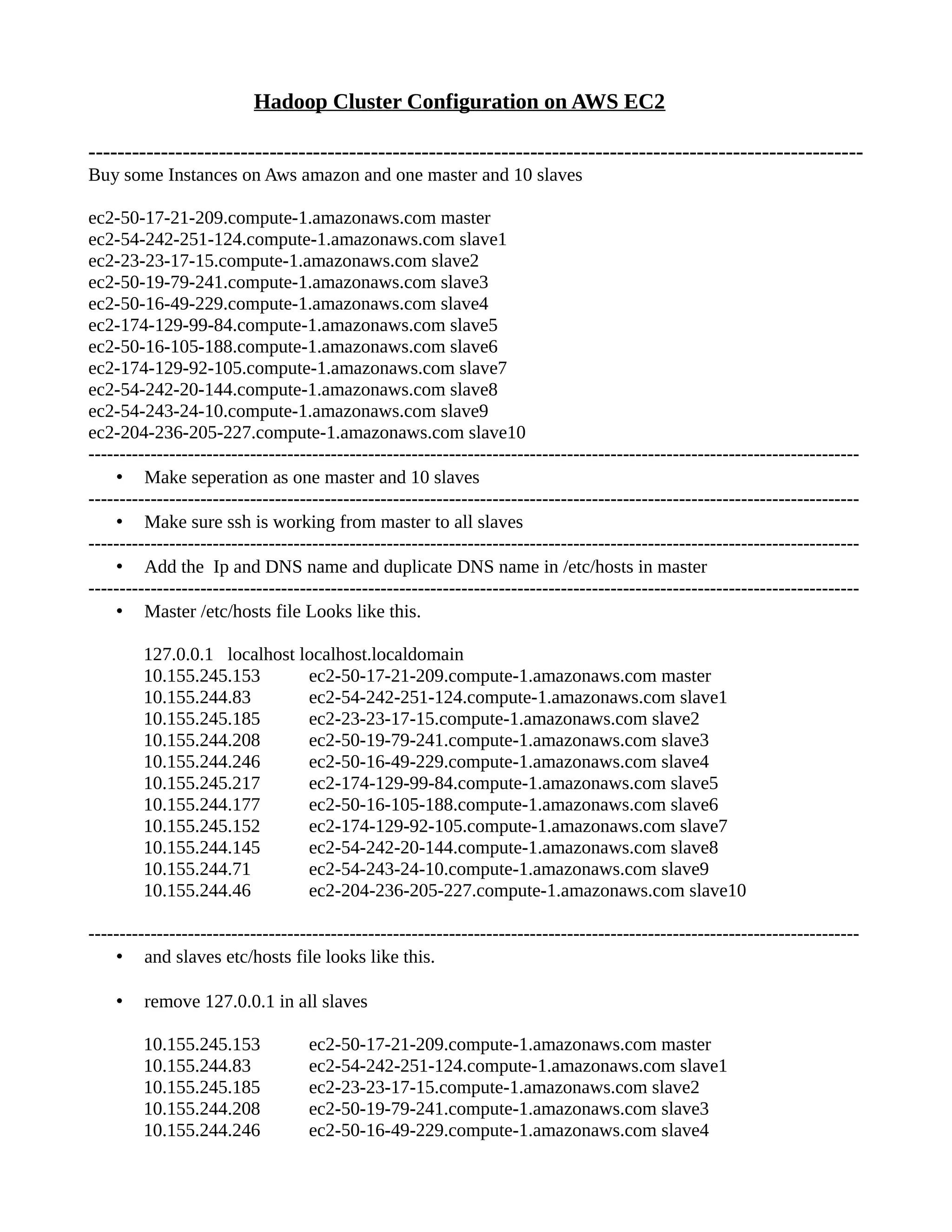 Hadoop on aws amazon | PDF