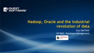 Hadoop, oracle and the industrial revolution of data | PPT