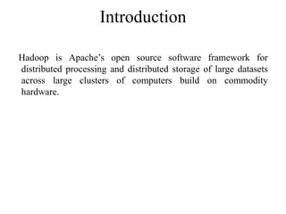 hadoop overview.pptx | Programming Languages | Computing