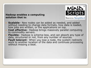 Big-Data Hadoop Tutorials - MindScripts Technologies, Pune | PPTX
