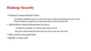 Security Threats to Hadoop: Data Leakage Attacks and Investigation | PPT