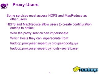 Hadoop Security Preview | PPT