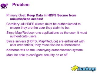 Hadoop Security Preview | PPT