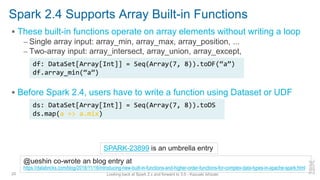 Looking back at Spark 2.x and forward to 3.0 | PDF