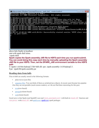 Hadoop spark performance comparison | PDF | Cloud Computing | Internet