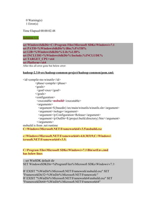 Native Hadoop with prebuilt spark | PDF