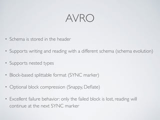 Data Storage Formats in Hadoop | PDF