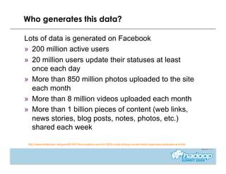 Facebook Hadoop Data & Applications | PDF | Databases | Computer Software and Applications