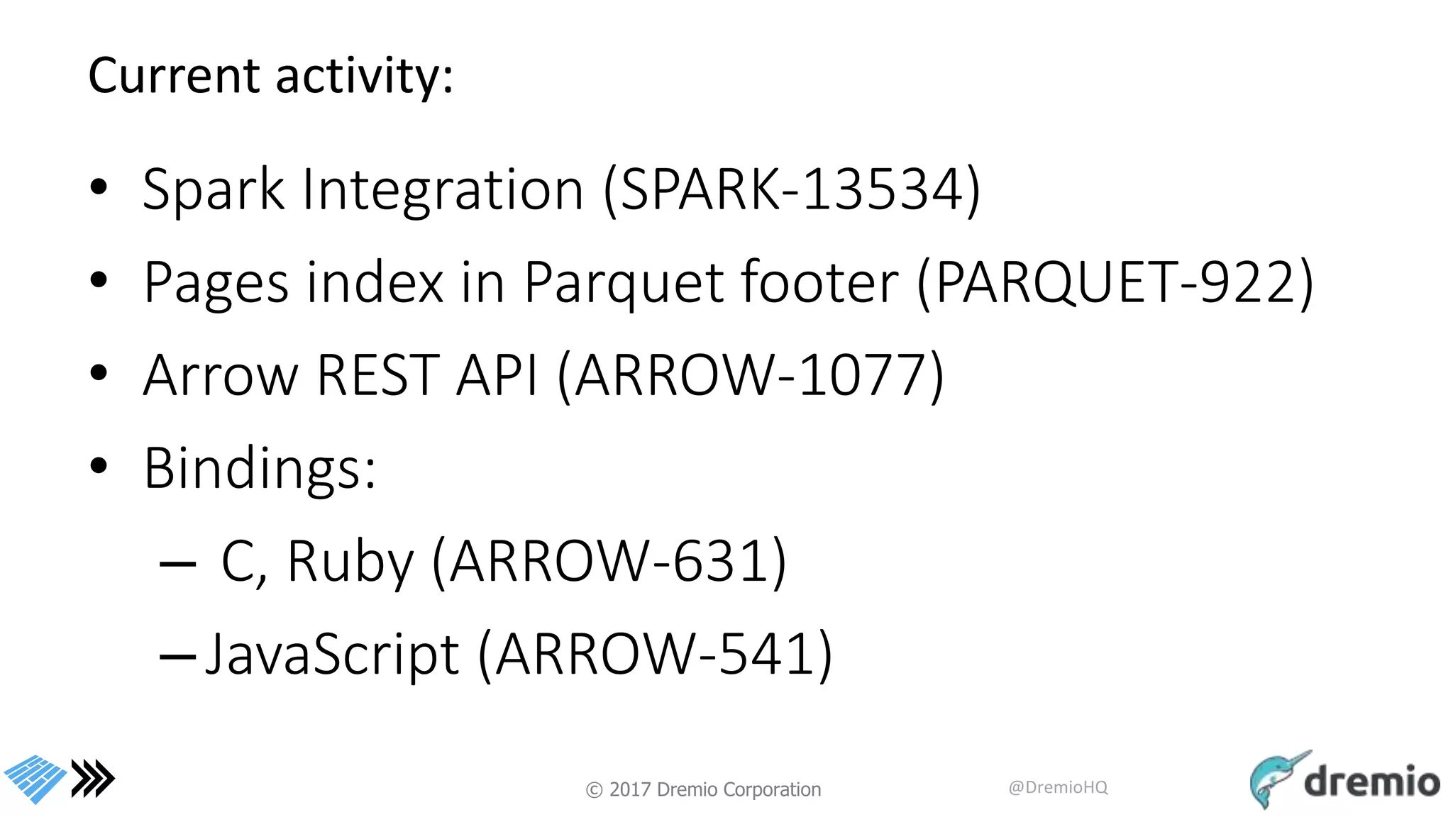 The Columnar Roadmap Apache Parquet And Apache Arrow Ppt