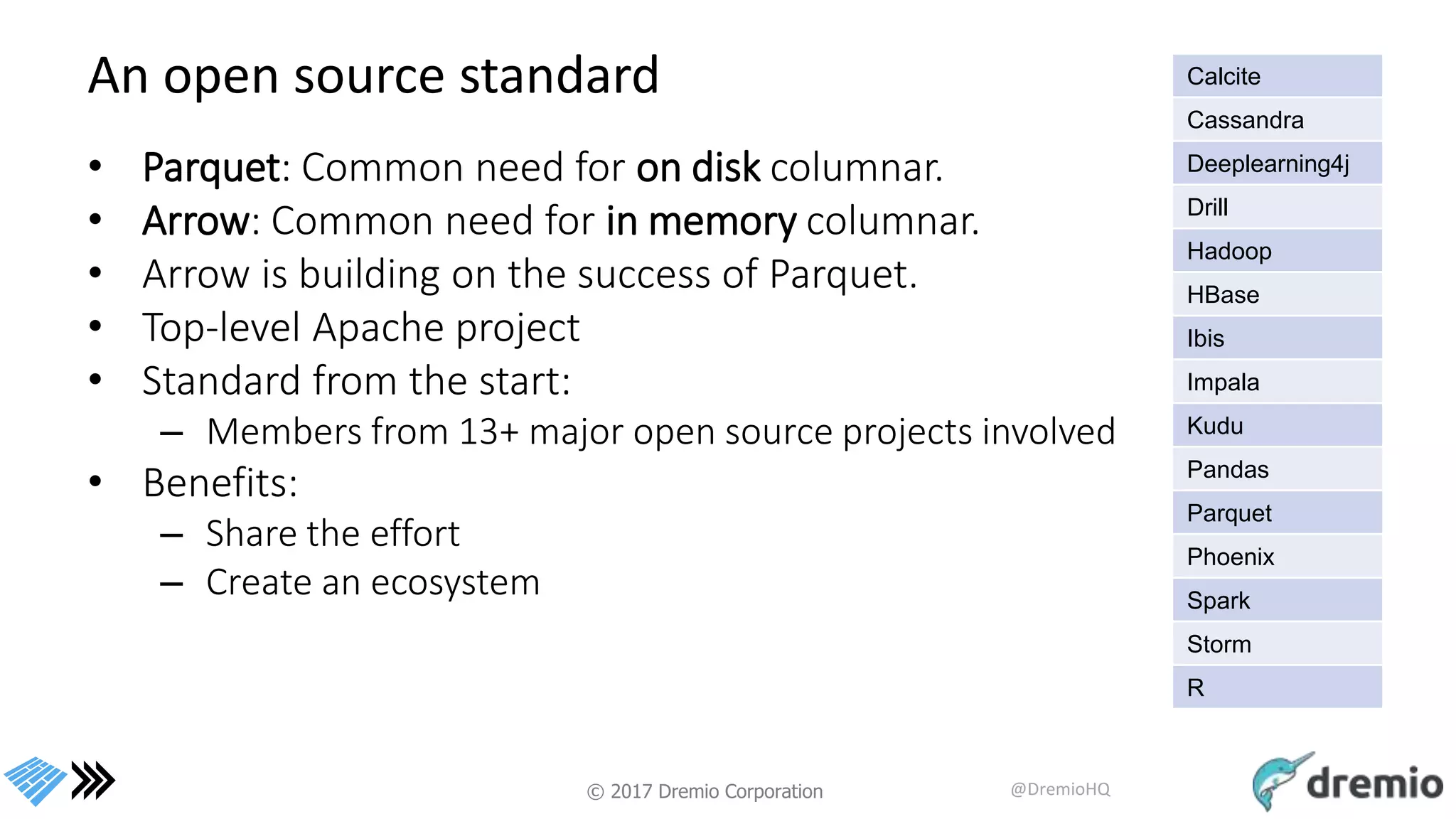 The columnar roadmap: Apache Parquet and Apache Arrow | PPT