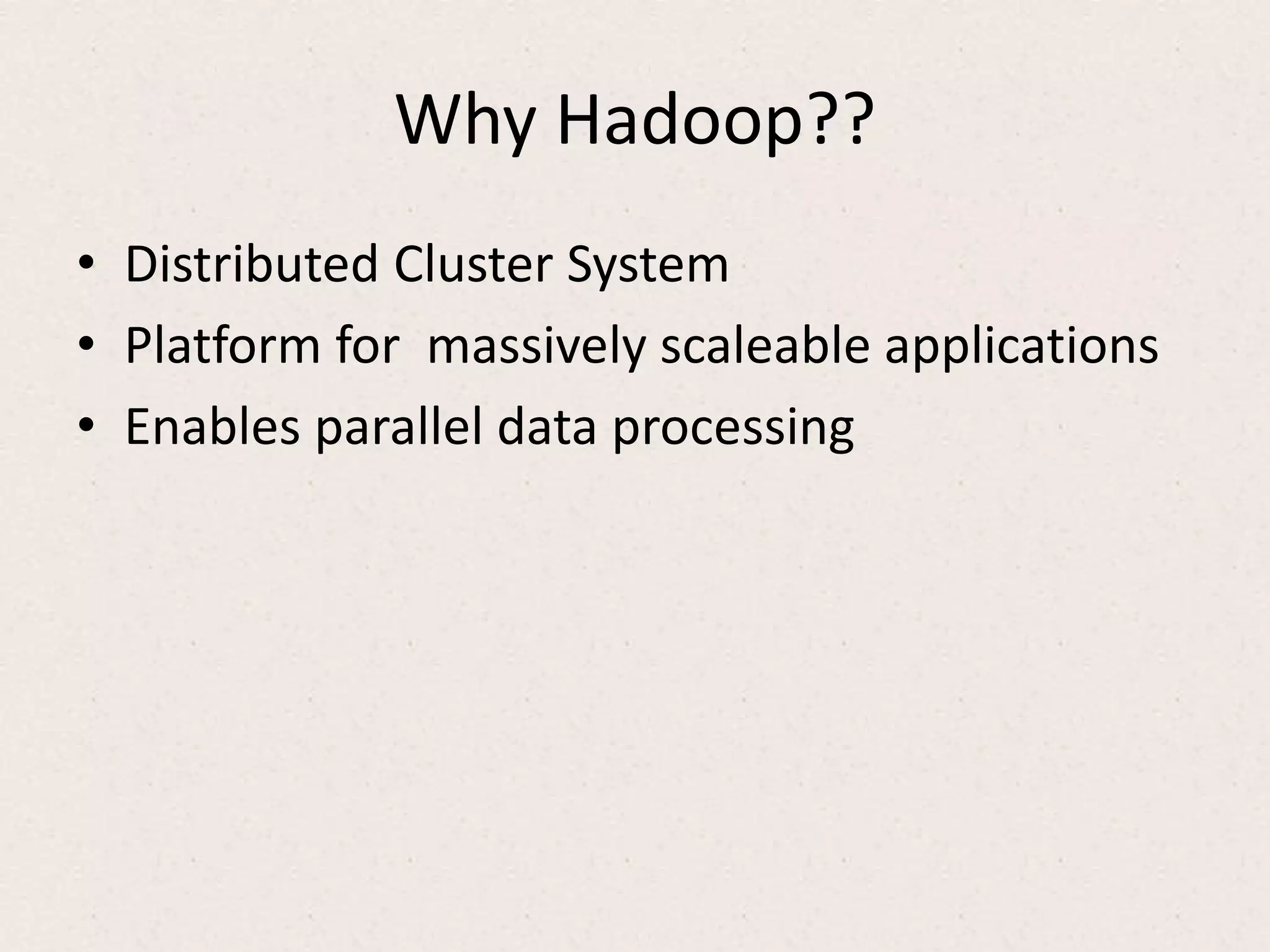 Hadoop technology | PPTX