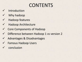 Hadoop technology | PPTX