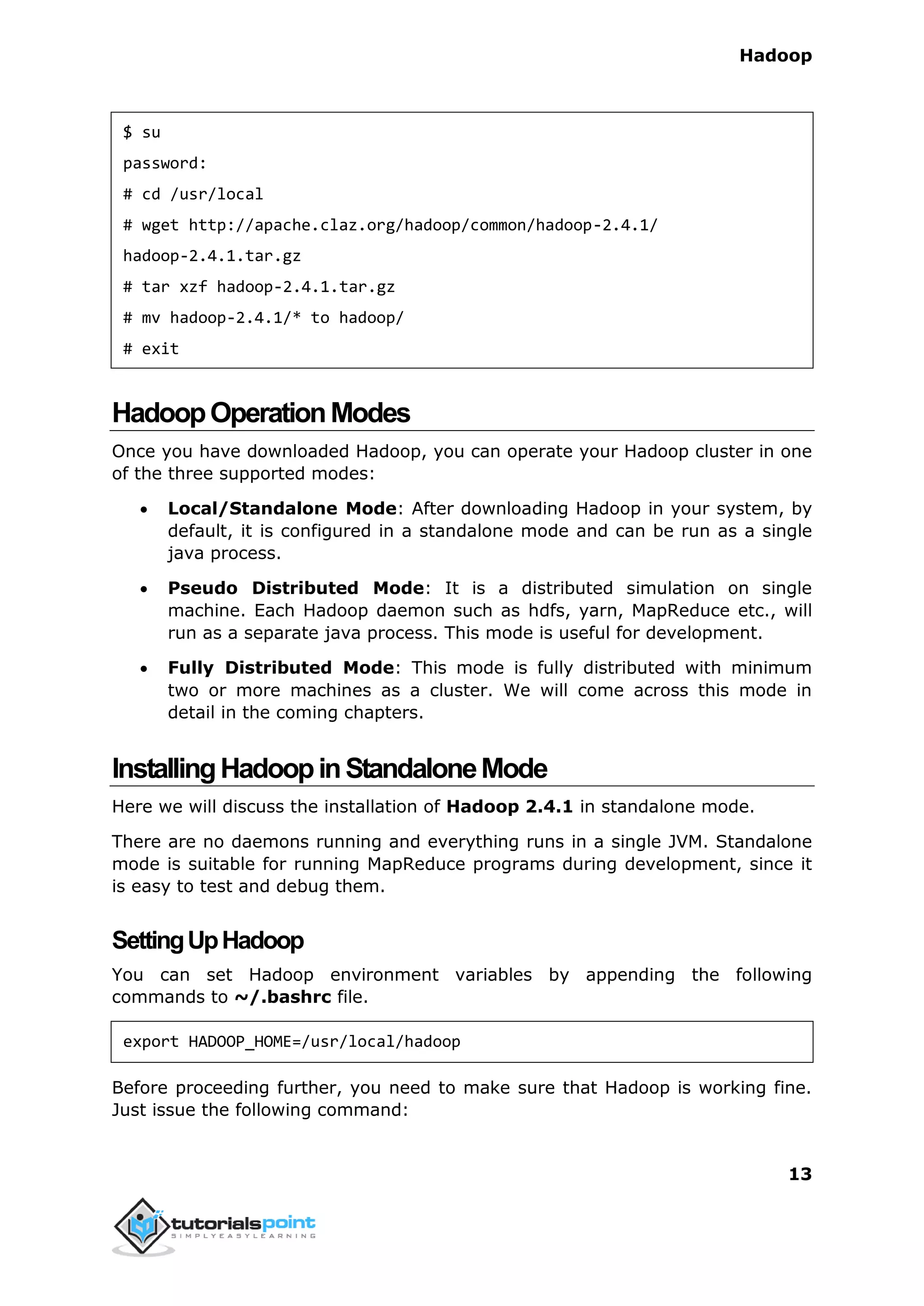 Hadoop tutorial | PDF