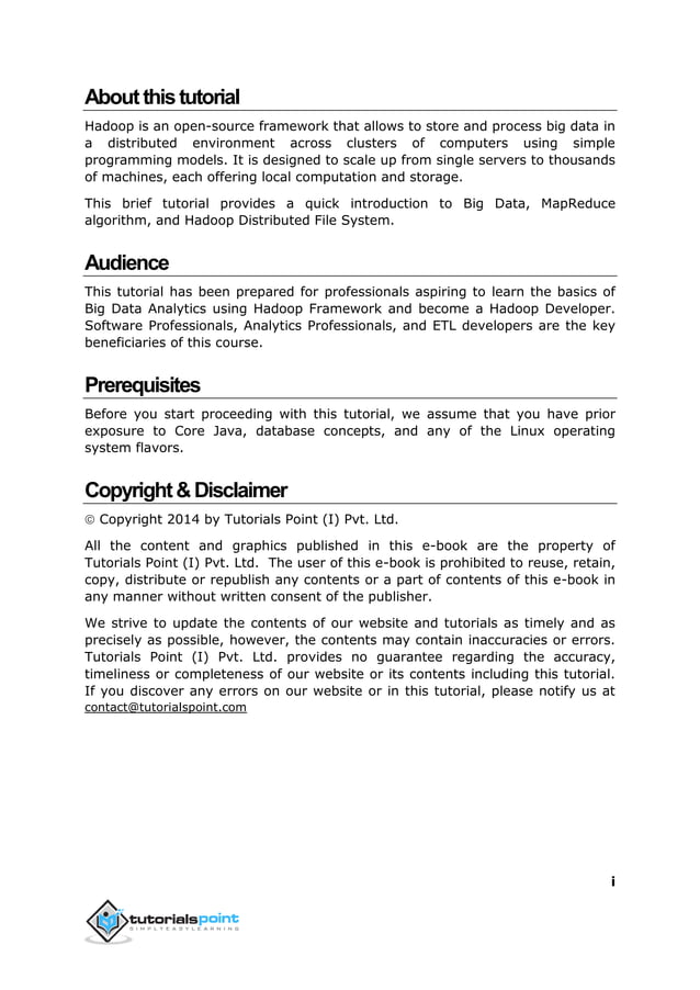 Hadoop tutorial | PDF