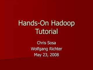 Hadoop Tutorial | PPT