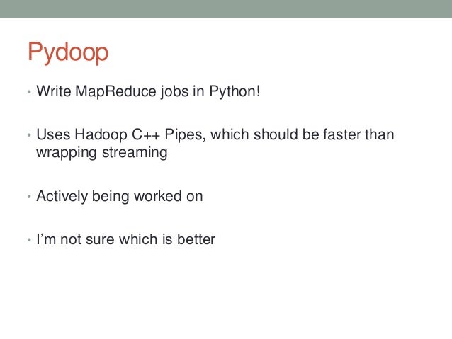 Hadoop With Python