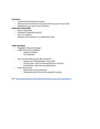 Hadoop YARN | PDF | Operating Systems | Computer Software and Applications