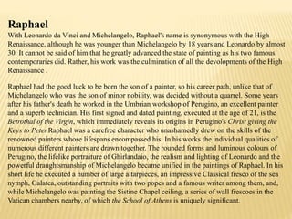 ITALIAN RENAISSANCE ART presentation | PPTX