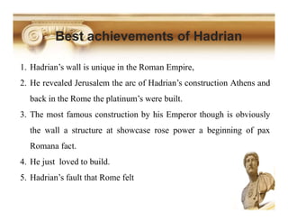 Roman Emperor Hadrian | PDF