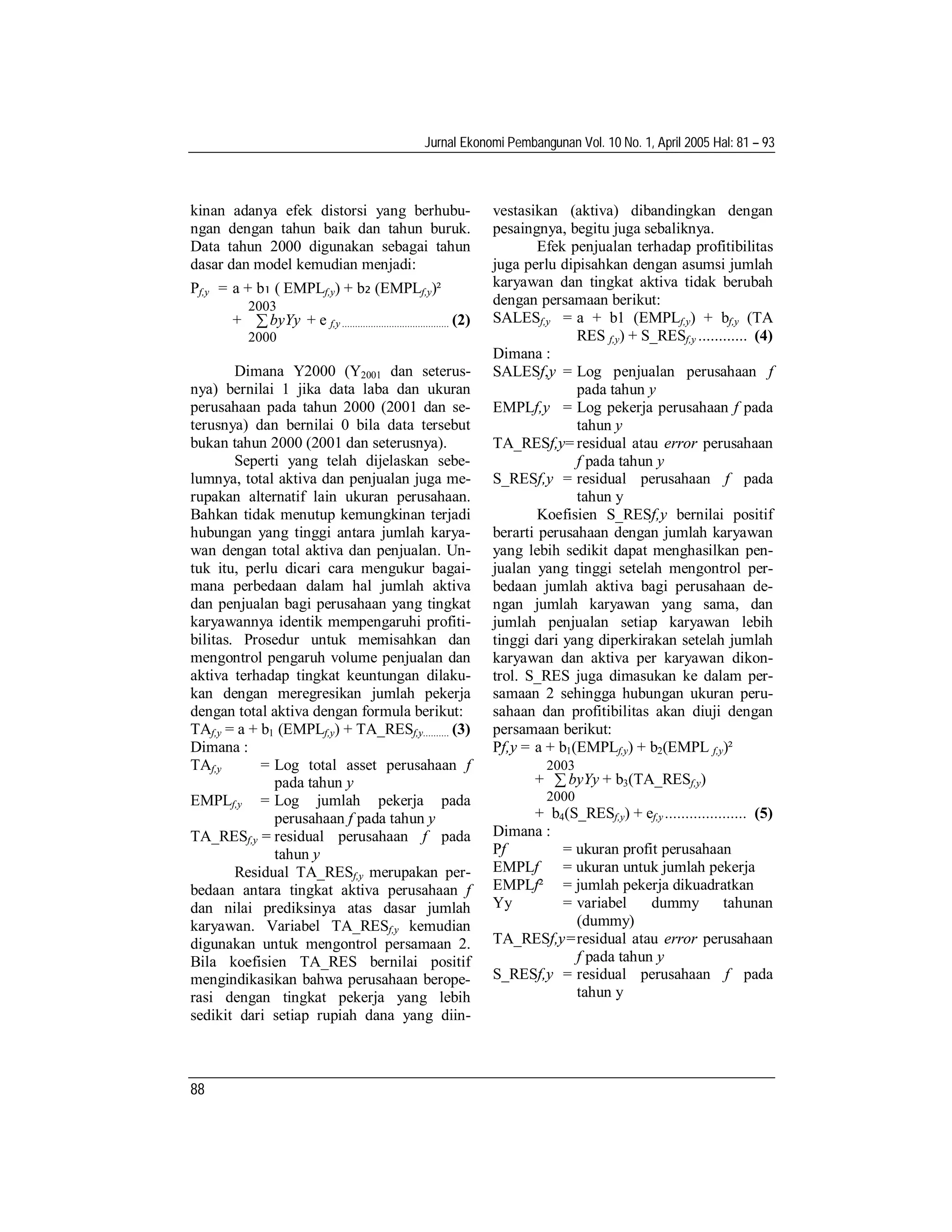 Jurnal Hadri Kusuma Tentang Ukuran Perusahaan | PDF