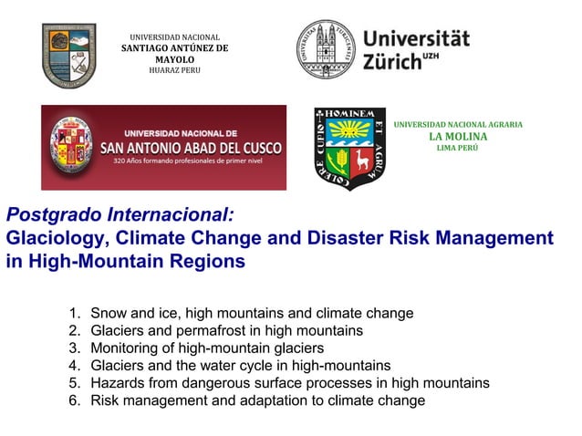 Integrated assessment of high mountain hazards and related prevention ...
