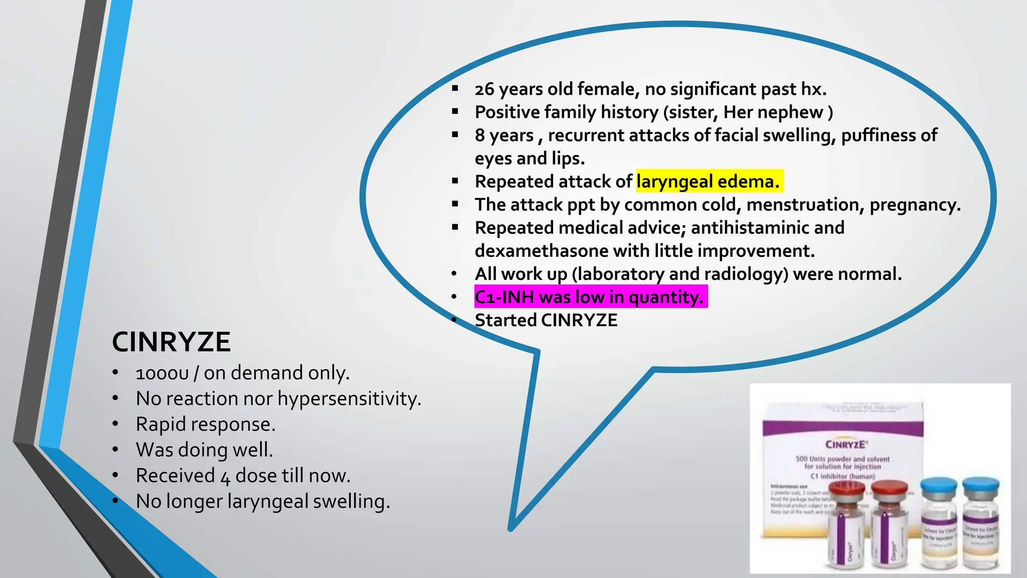 Hereditary angioedema managment last.pptx
