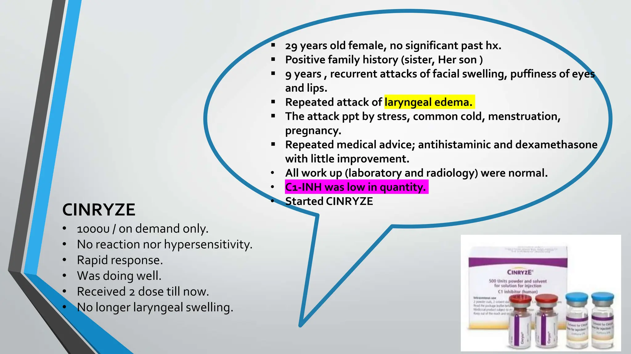 Hereditary angioedema managment last.pptx