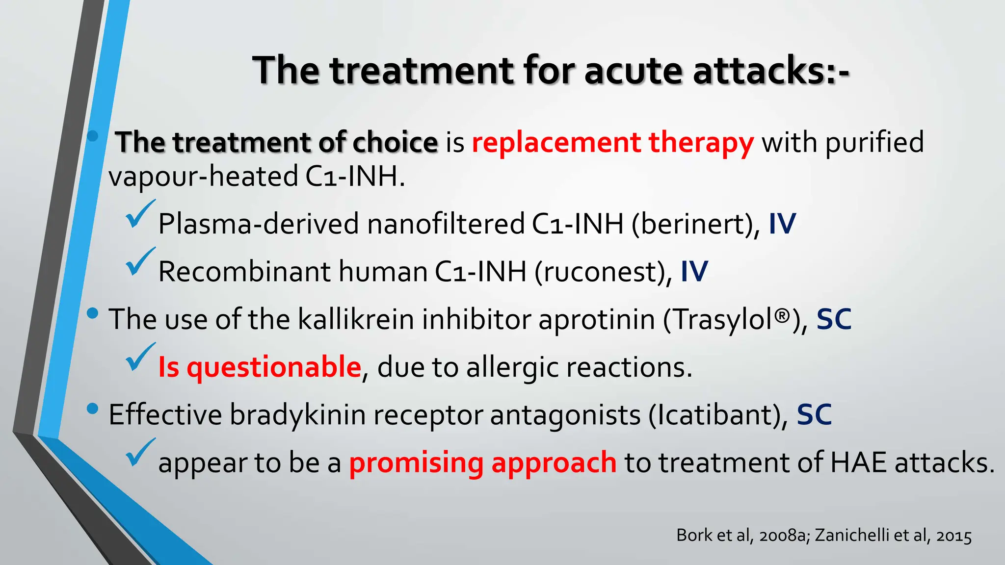 Hereditary angioedema managment last.pptx | First Aid | Injuries