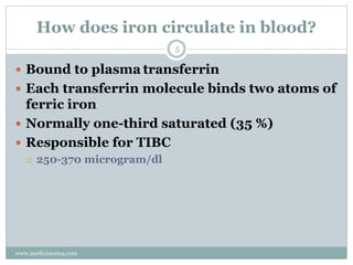 Iron metabolism | PPTX