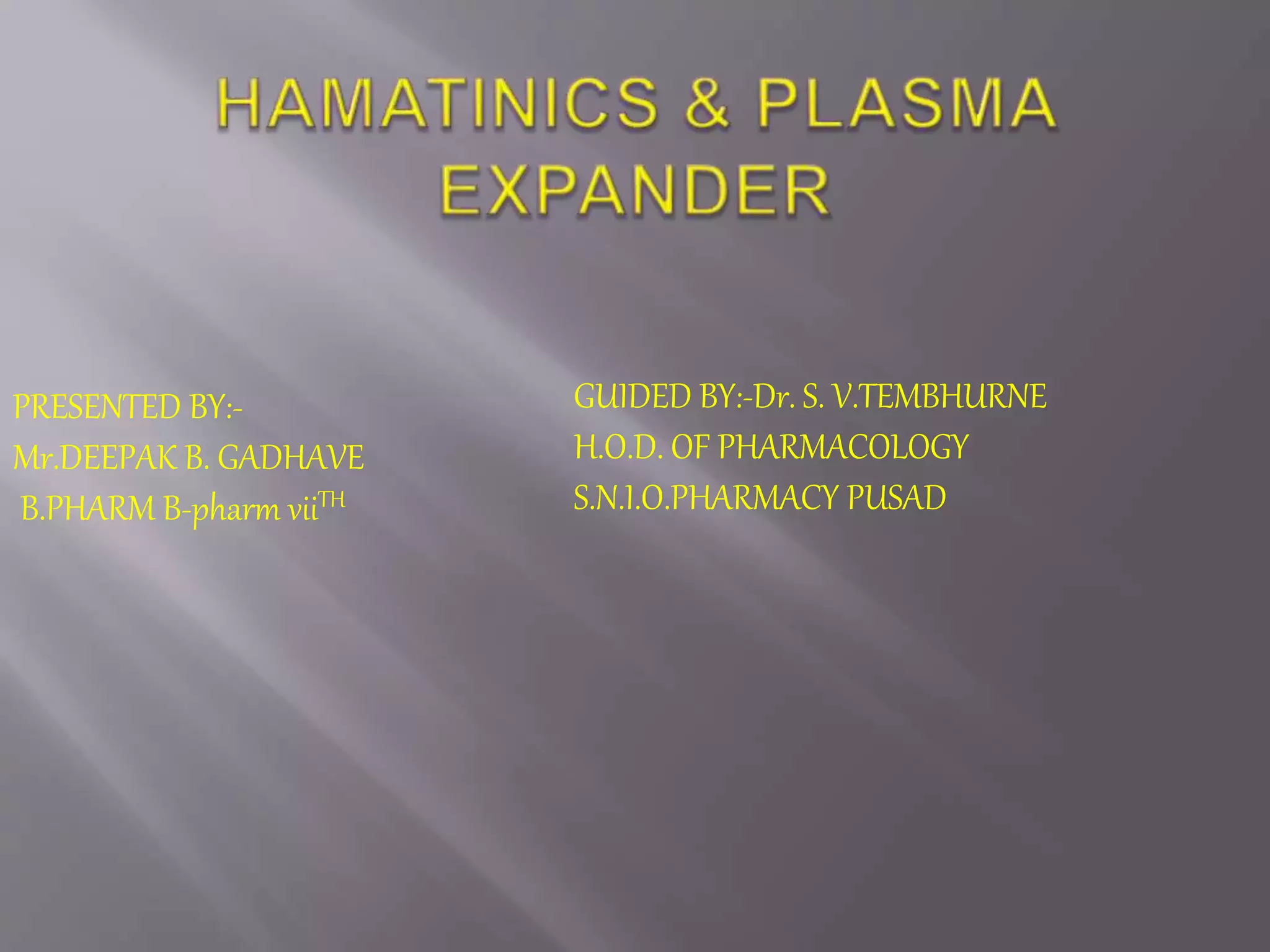 Haematinics | PPTX