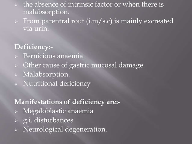 Haematinics | PPTX | Blood Disorders | Diseases and Conditions