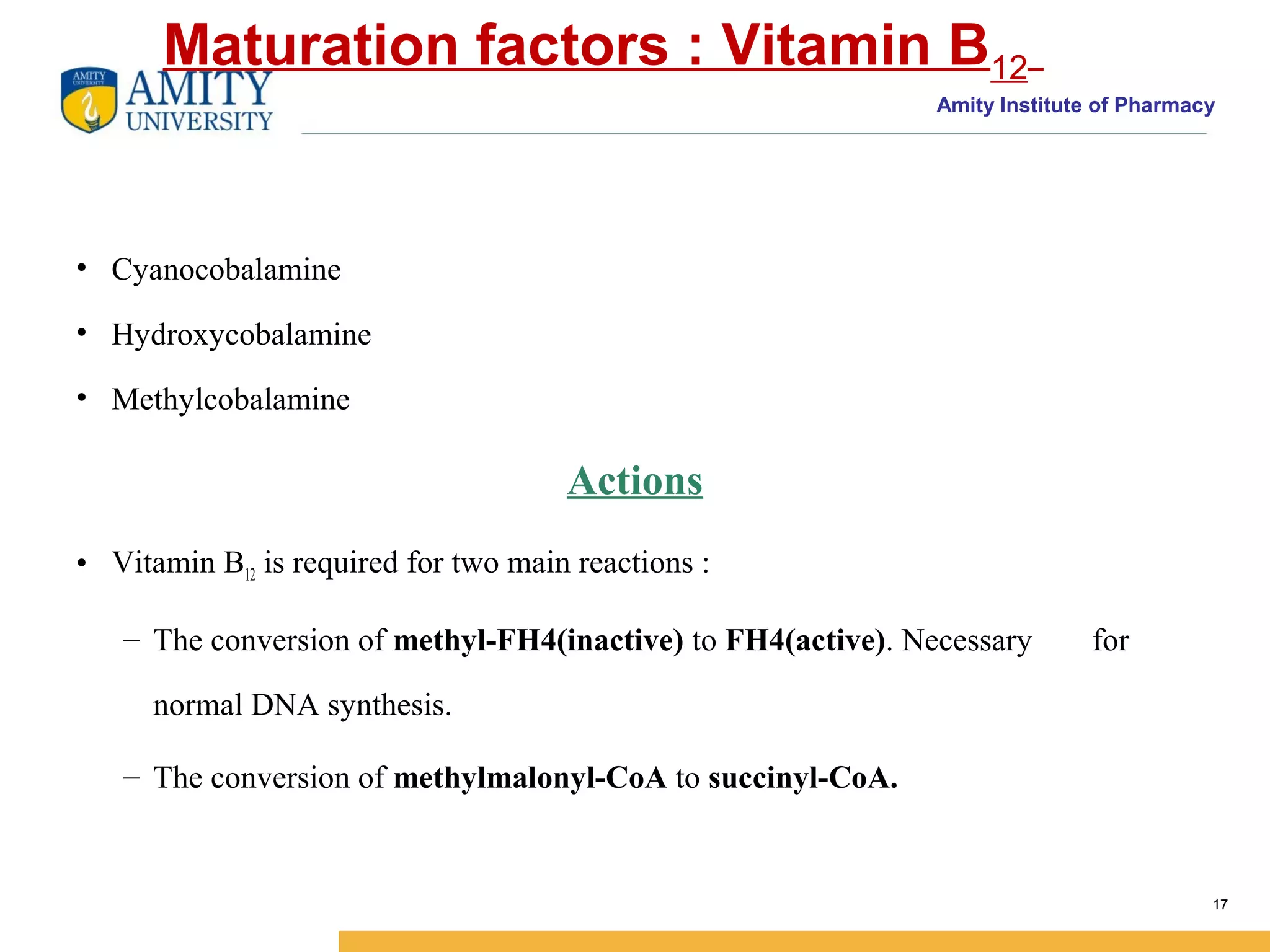 Haematinics | PPT