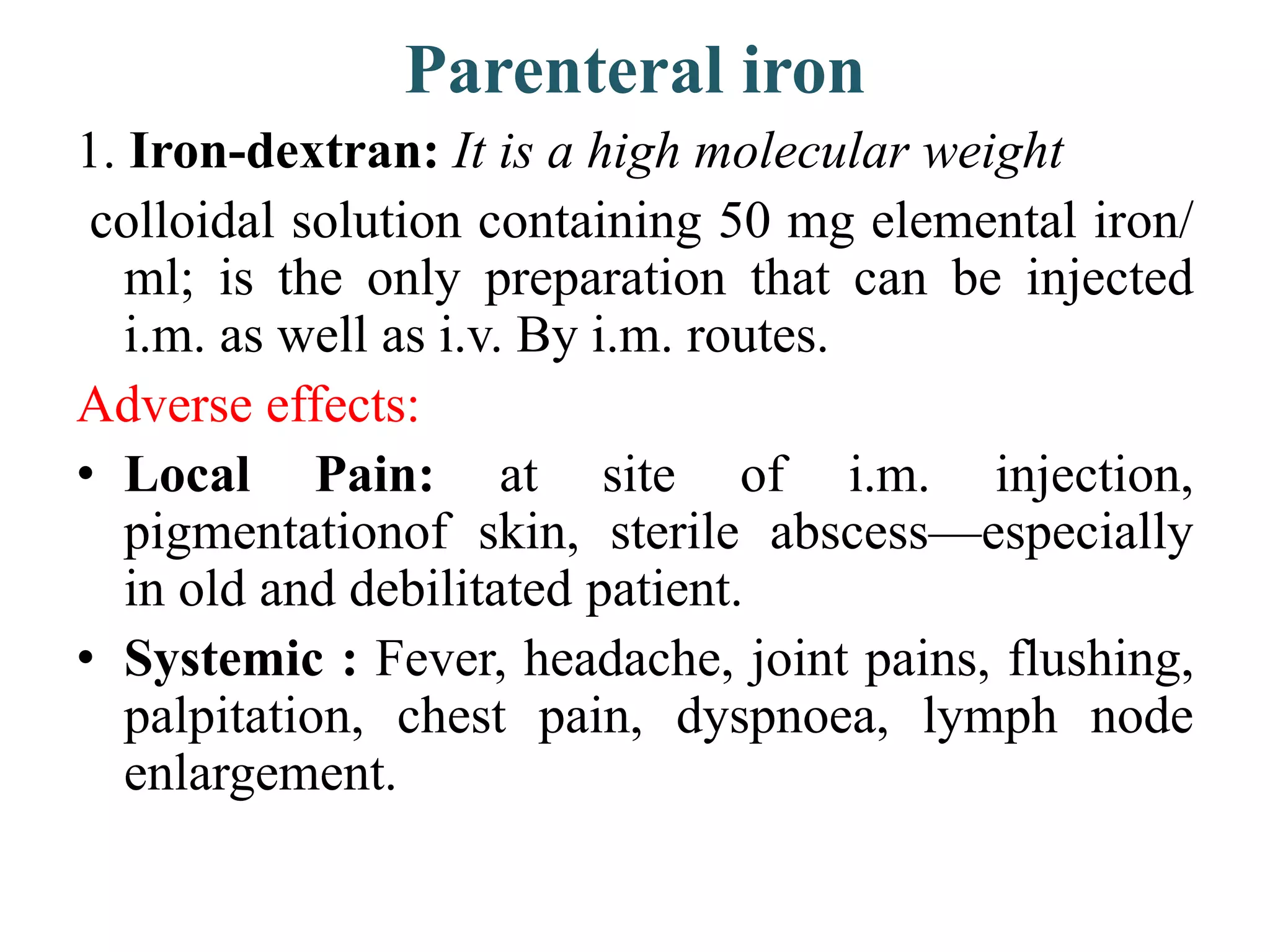 Haematinics | PPTX