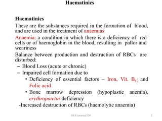Haematinics | PDF