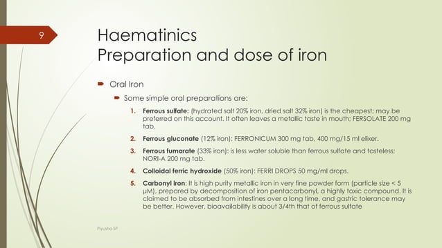 Haematinics...... Pharmacology......pptx | Blood Disorders | Diseases and Conditions
