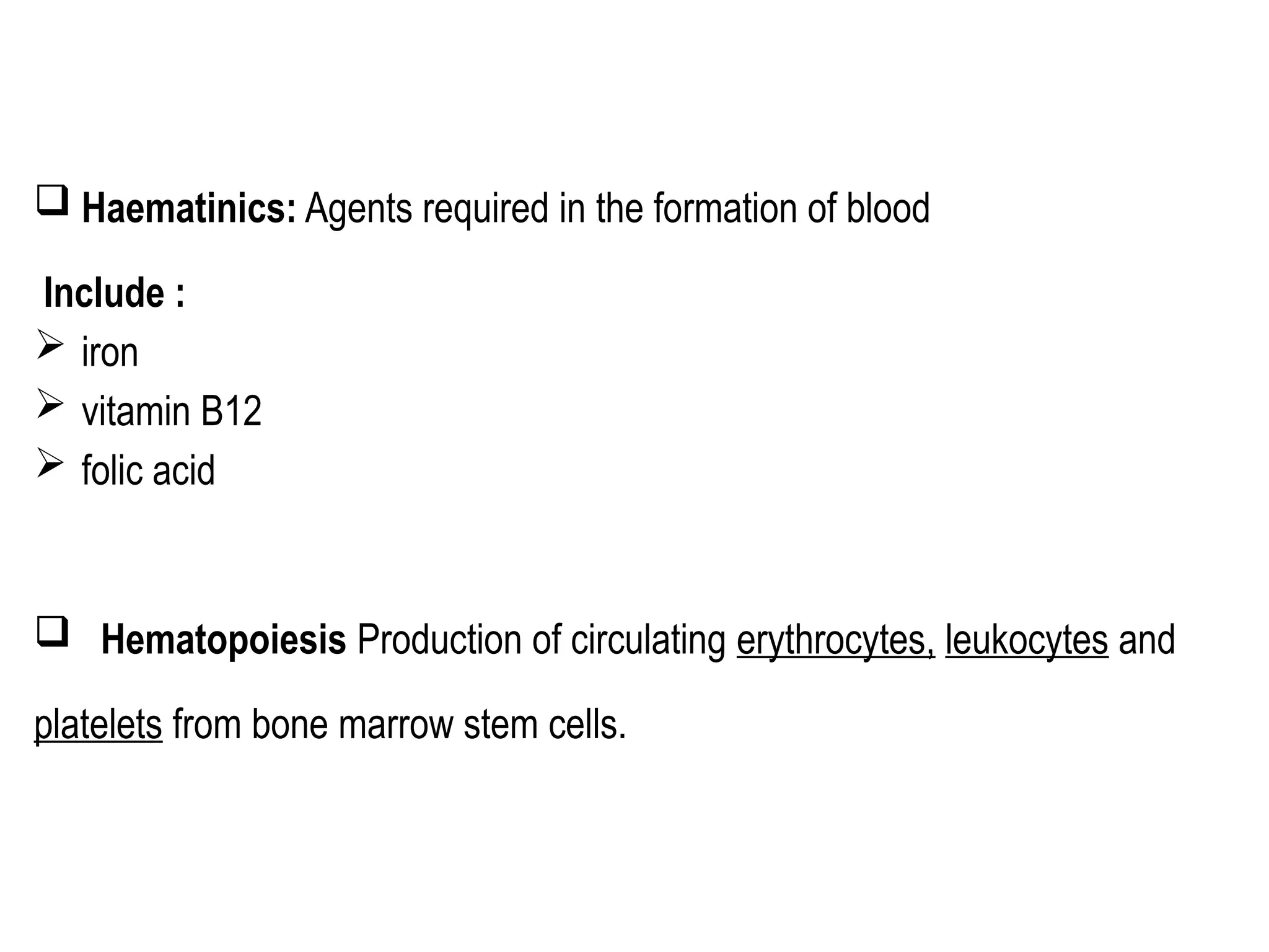 Pharmacology topic of seminar Haematinics.pptx