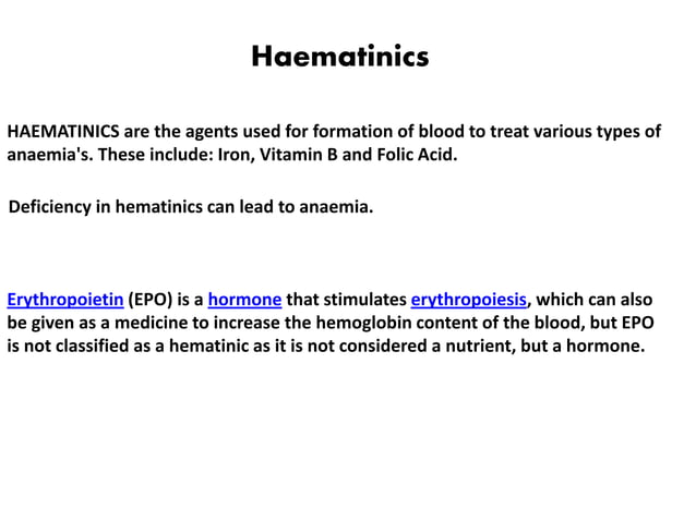 Haematinics , coagulants and anticoagulants-Dr.Jibachha Sah,M.V.Sc,Lecturer | PDF | Blood ...