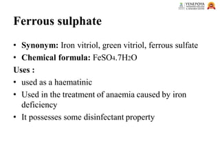 Haematinics in Pharmacy: Uses, Preparation, and Properties of Key Iron ...